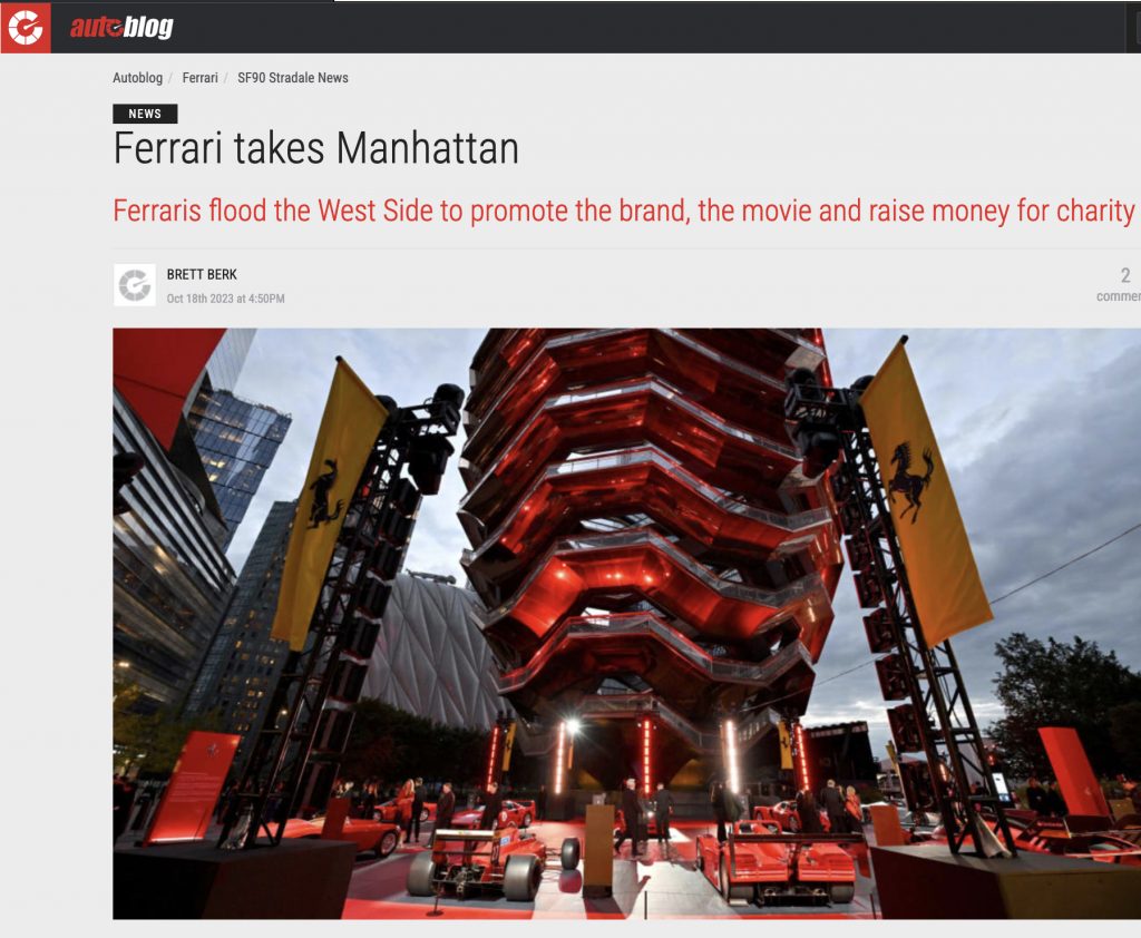 Ferrari Takes Manhattan – Brett Berk