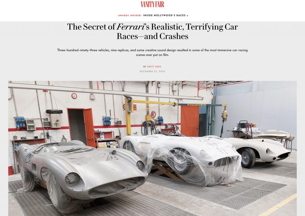 The Cars of “Ferrari” – Brett Berk